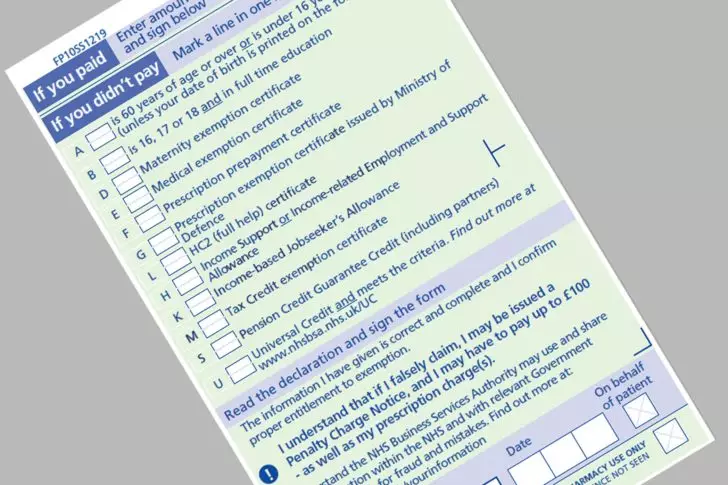 Revised prescription forms with Universal Credit tick box to be ...