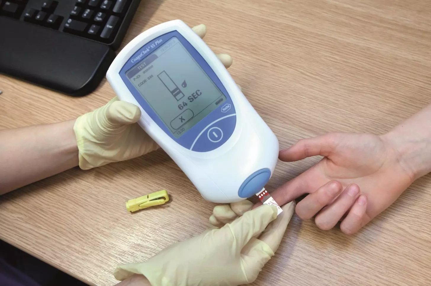 Patients taking warfarin should self-monitor their coagulation status ...