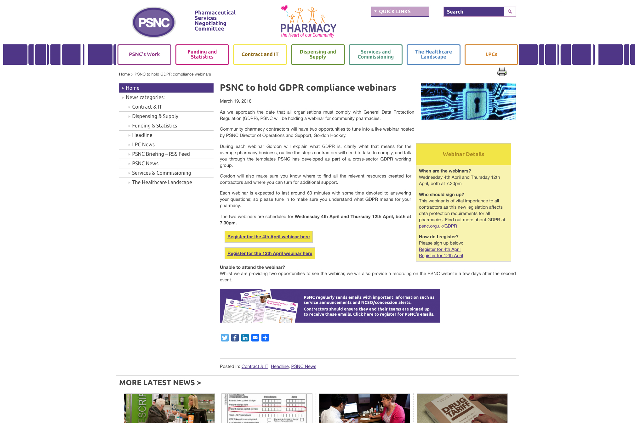 PSNC publishes guide to the General Data Protection Regulation - The ...