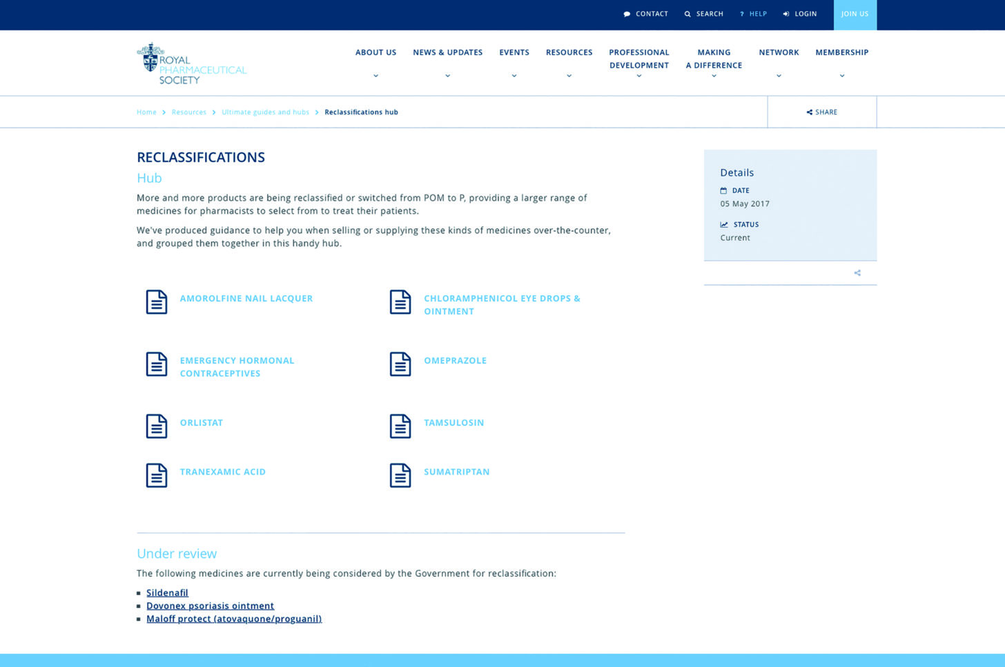 New RPS 'reclassifications hub' offers guidance on supply of P ...