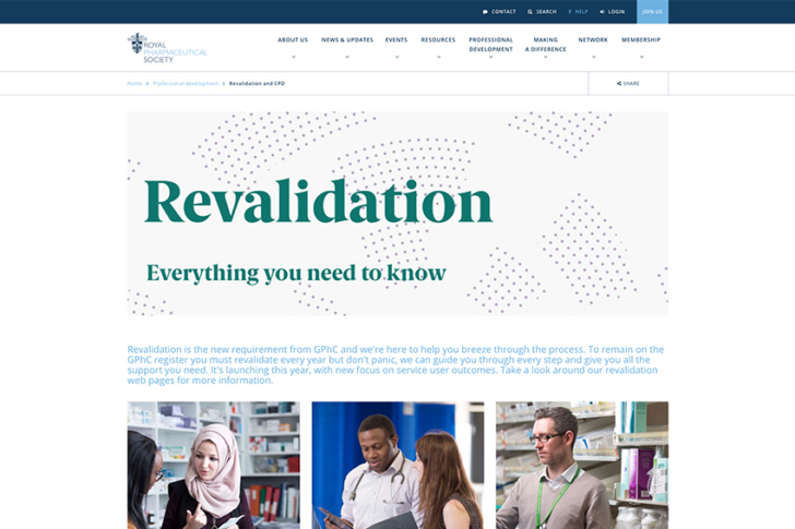 New revalidation web hub launched - The Pharmaceutical Journal