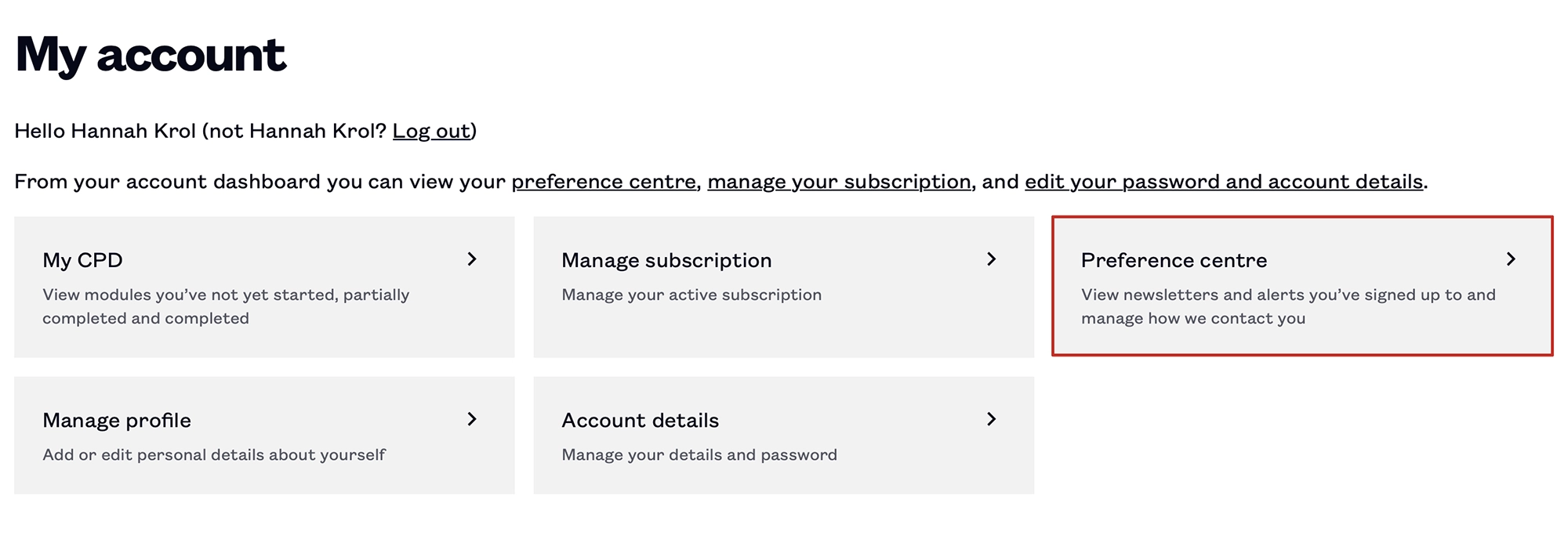 Preferences and newsletters - The Pharmaceutical Journal