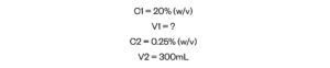 Medication maths: dilutions - The Pharmaceutical Journal