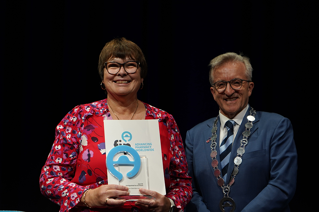 Claire Anderson receives FIP Distinguished Service Award - The ...